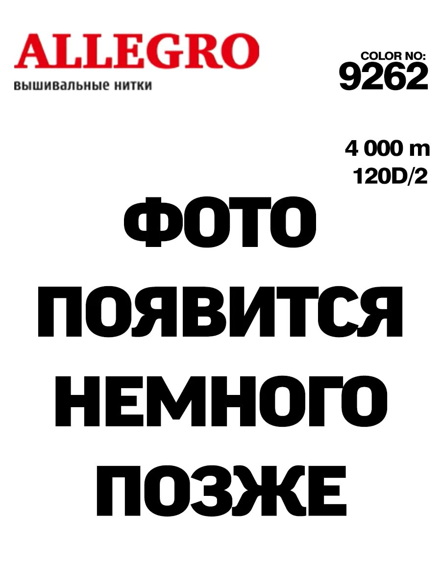Нитки вышивальные 120D/2 9262 Полиэстер 4000м