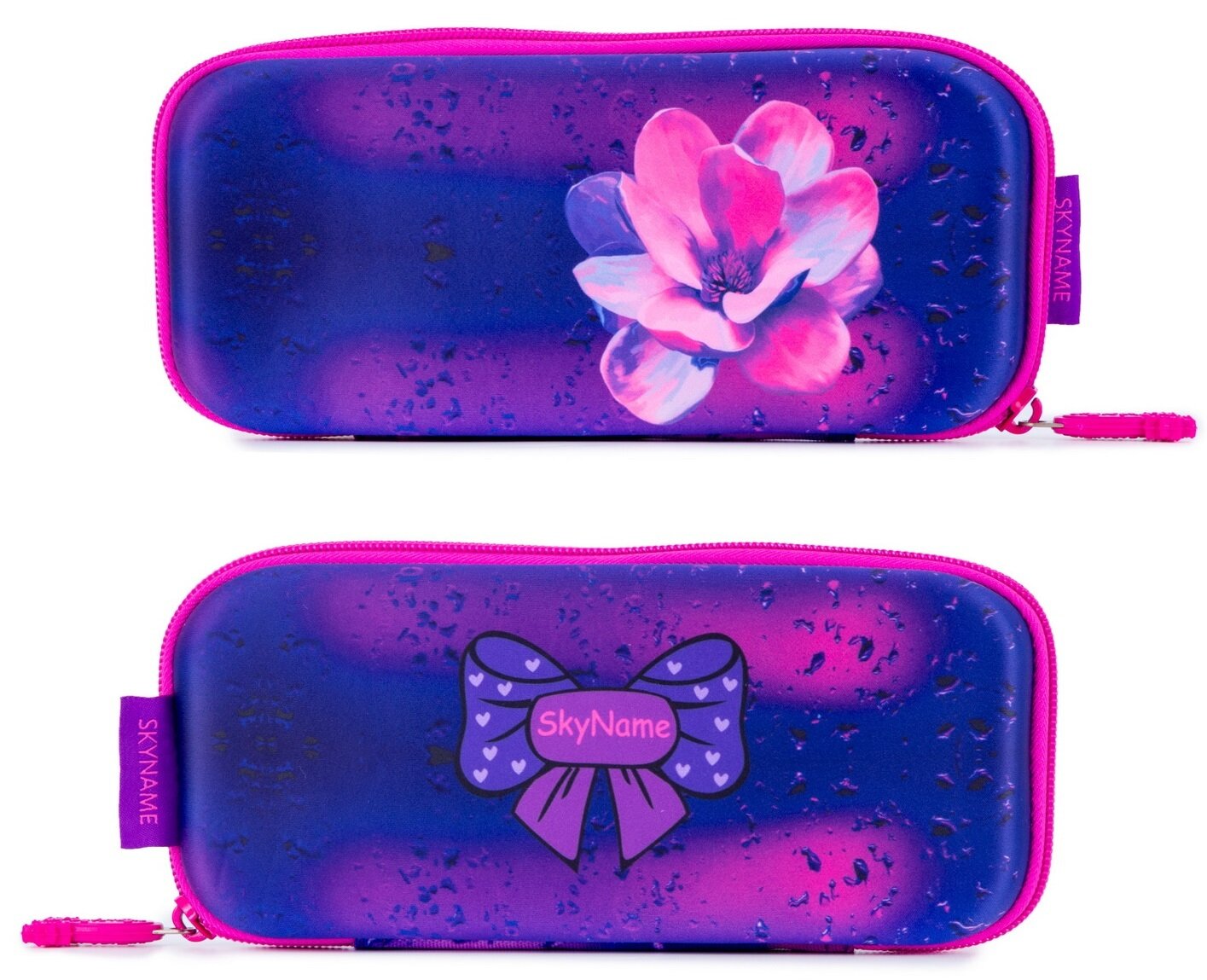 Пенал школьный для девочек 1 класс жесткий SkyName (СкайНейм)