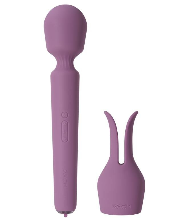 78973 Svakom Emma Neo 2, фиолетовый. Мощный и интерактивный wand-вибратор для двоих