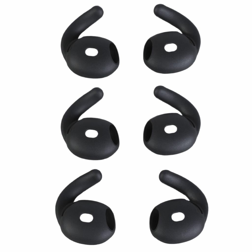 3 пары ушных крючков, нарукавников и колпачков для капсул, 4 затычки для ушей из прочного силикона