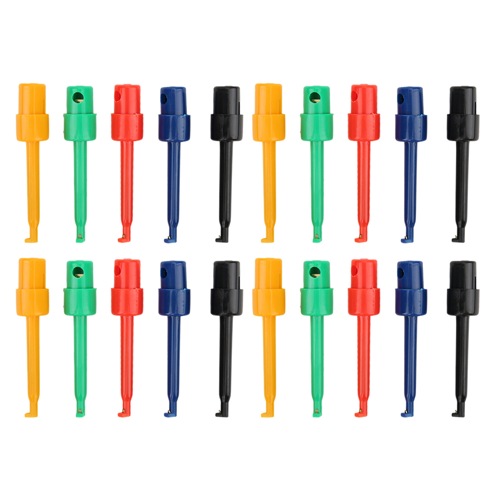 20 шт. больших тестовых зажимов-щупов для электронного тестирования, аксессуаров для мультиметра.
