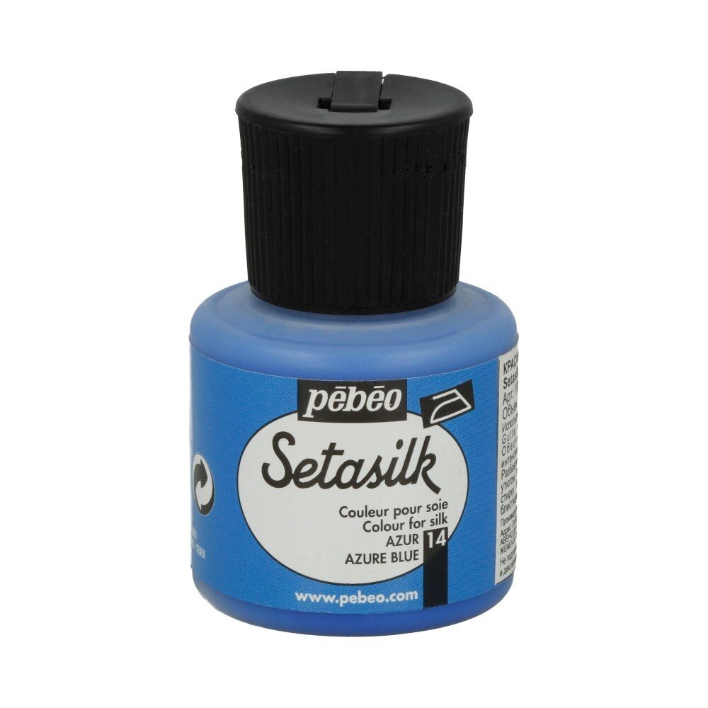 Краска по шелку Pebeo Setasilk, 45 мл, лазурная