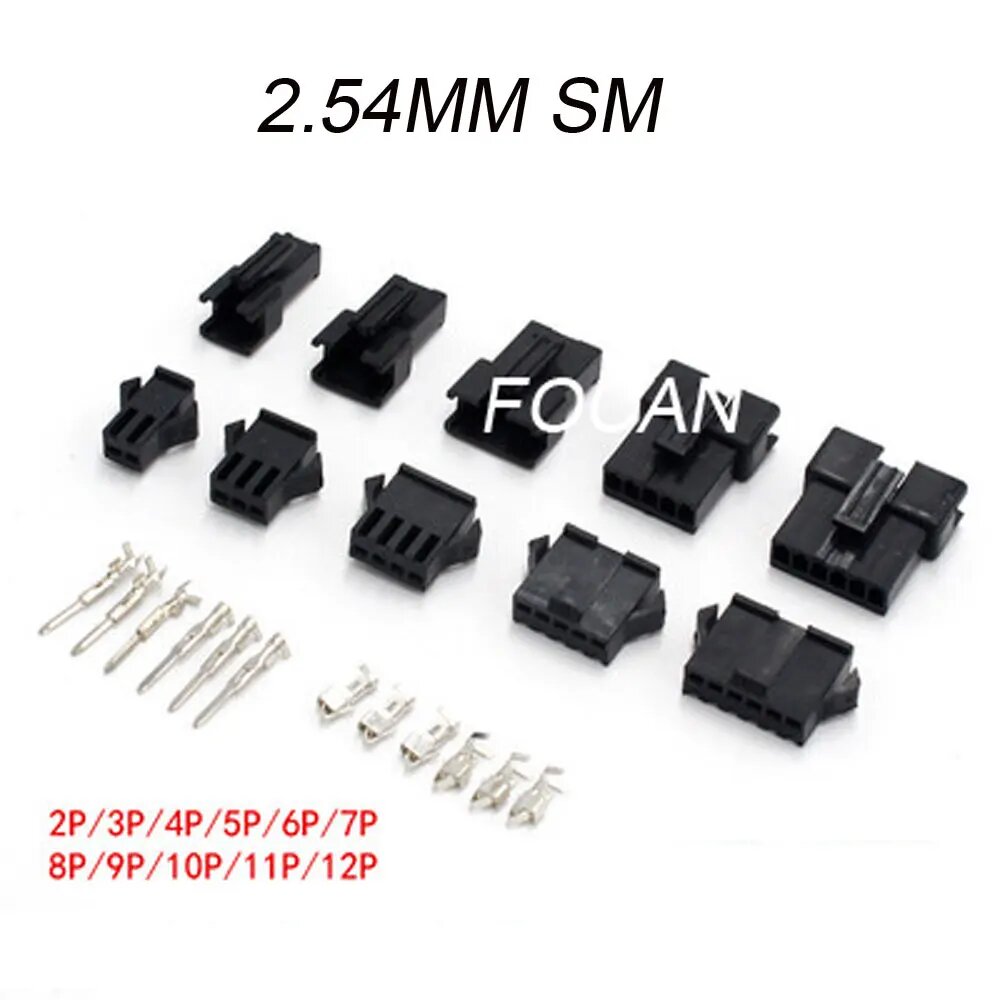 FOCAN 2.54мм разъем для электровелосипеда, скутера, мотоцикла 5P Male 10PCS