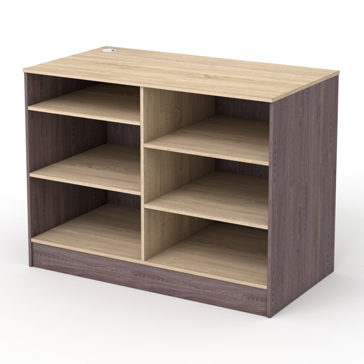 Кассовый стол "ривьера" №2А, Ясень Анкор и Дуб Сонома. Производитель товара - компания Westcom.