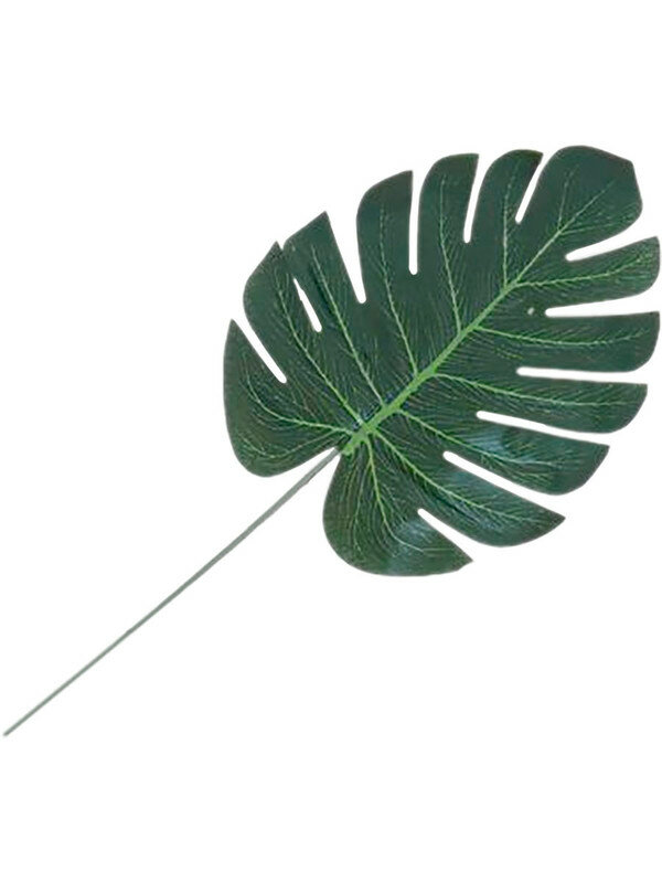 Лист монстеры малый, 18-30см, зеленый (20 шт./уп.)