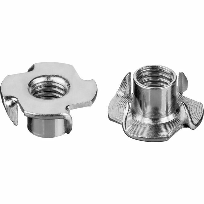 Гайка врезная, оцинкованная, ЗУБР M6x9 мм, 5 кг (1330 шт.)