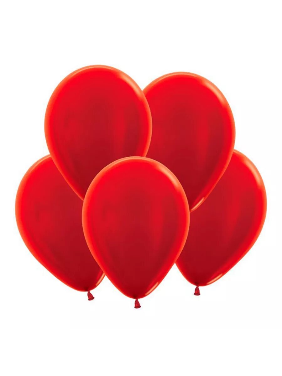 Красный, Метал / Red, латексный шар (12"/30 см ) 50 шт. / SEMPERTEX, Колумбия