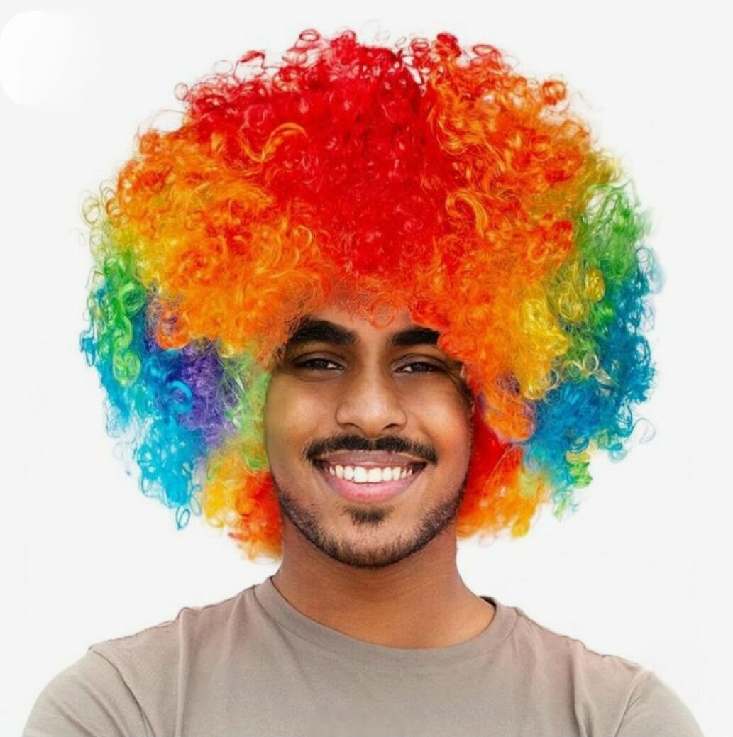 Объемный афро парик/парик клоуна