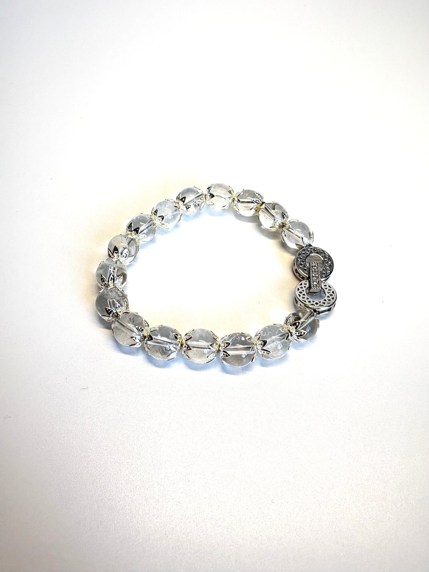 Слейв-браслет, горный хрусталь
