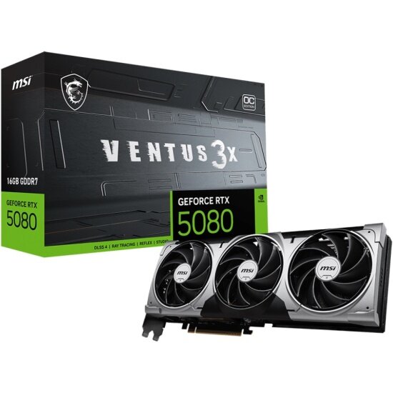 Видеокарта Msi GeForce RTX 5080 VENTUS 3X OC 16G