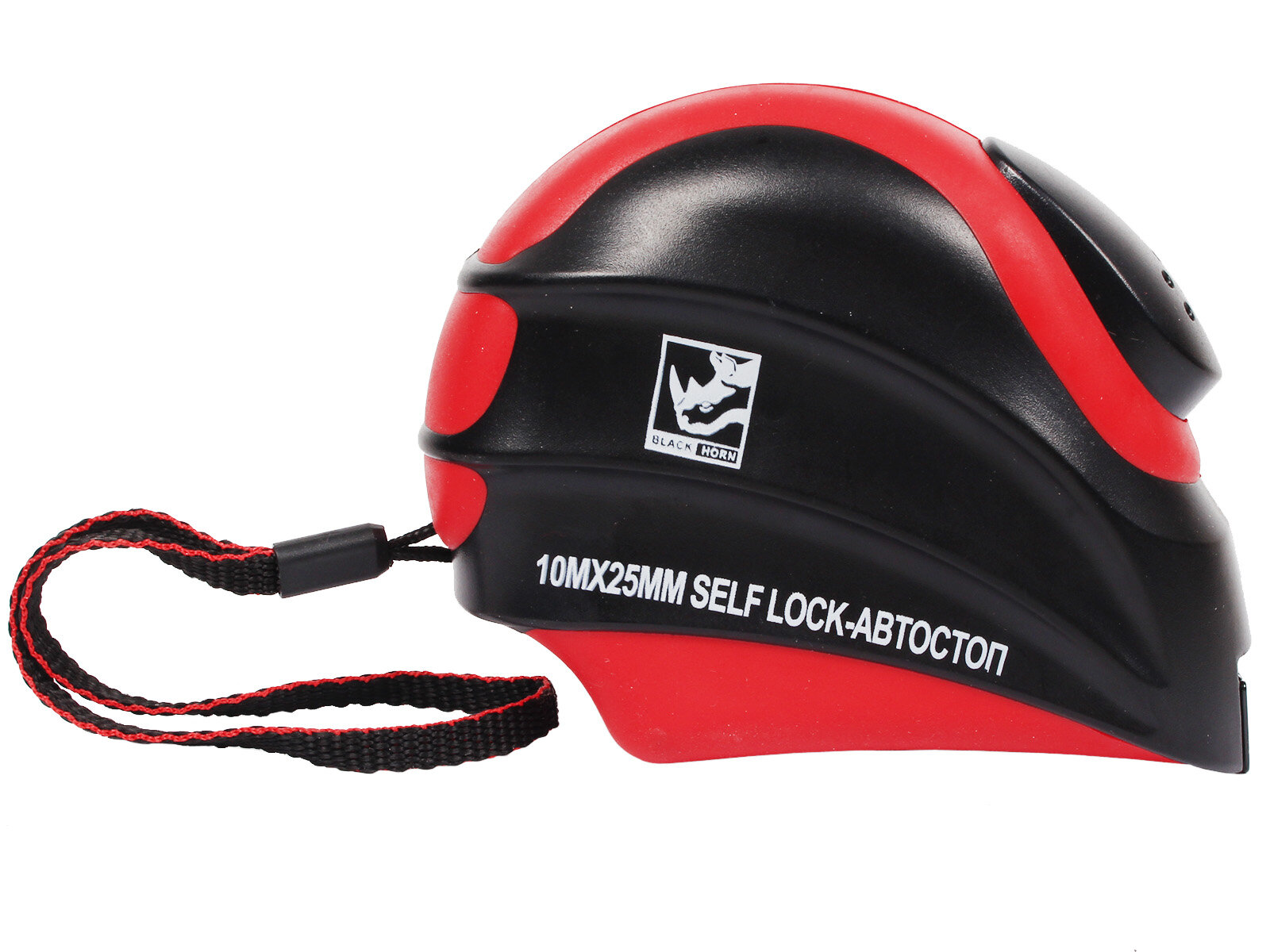 Рулетка 10м 25мм BlackHorn автостоп 25406/79344