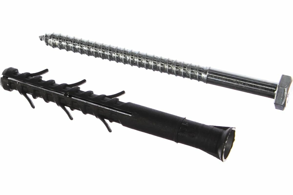 Фасадный дюбель креп-комп шуруп под ключ KENNER Master 10х100 50шт фдкм10100