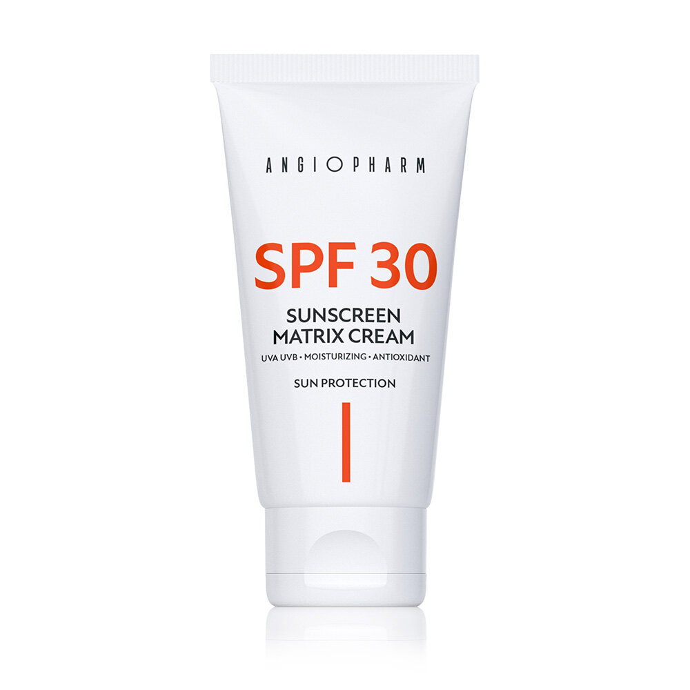 Angiopharm Sunscreen matrix Солнцезащитный крем SPF 30 III, 50 мл