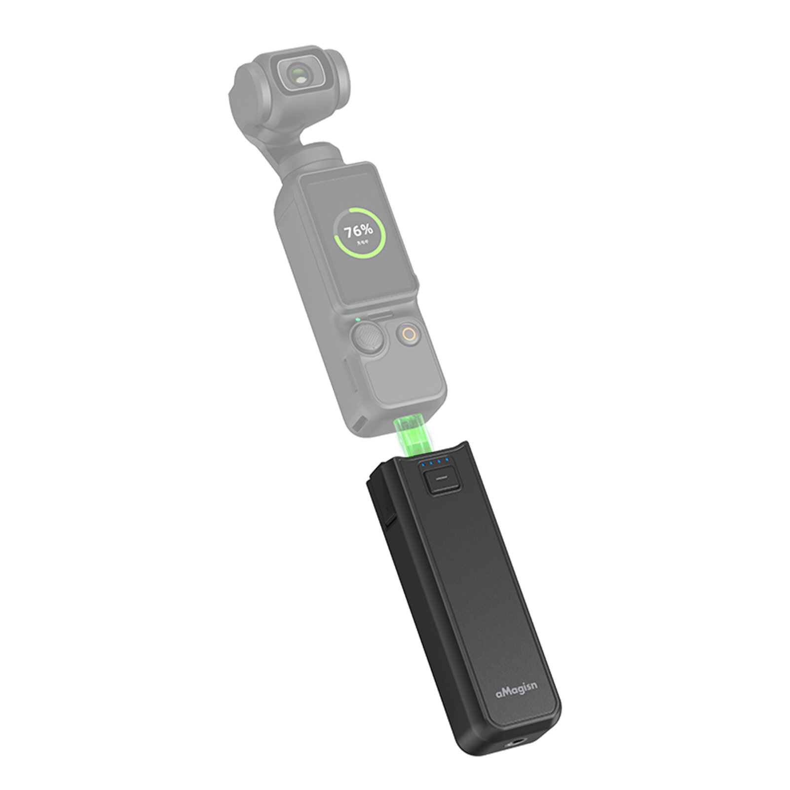 AMagisn BD05 Ручная батарейная подушка Power Bank 4500mAh портативная батарейная ручка с интерфейсом Type-C отверстие для винта 1/4 дюйма замена батарейной ручки для DJI Osmo Pocket 3