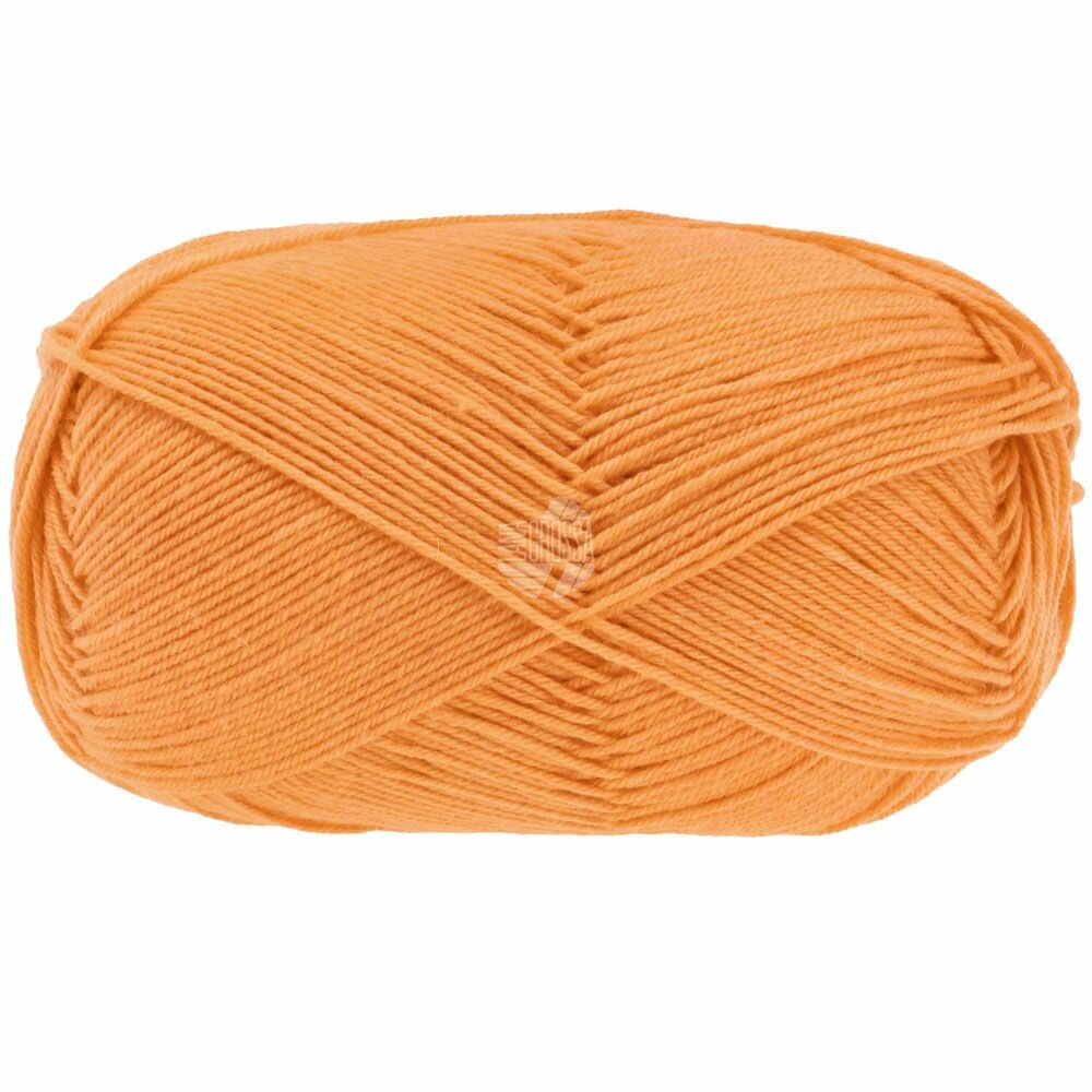 Носочная пряжа Lana Grossa Merino Extrafine Meilenweit 100 (2439 Orange)