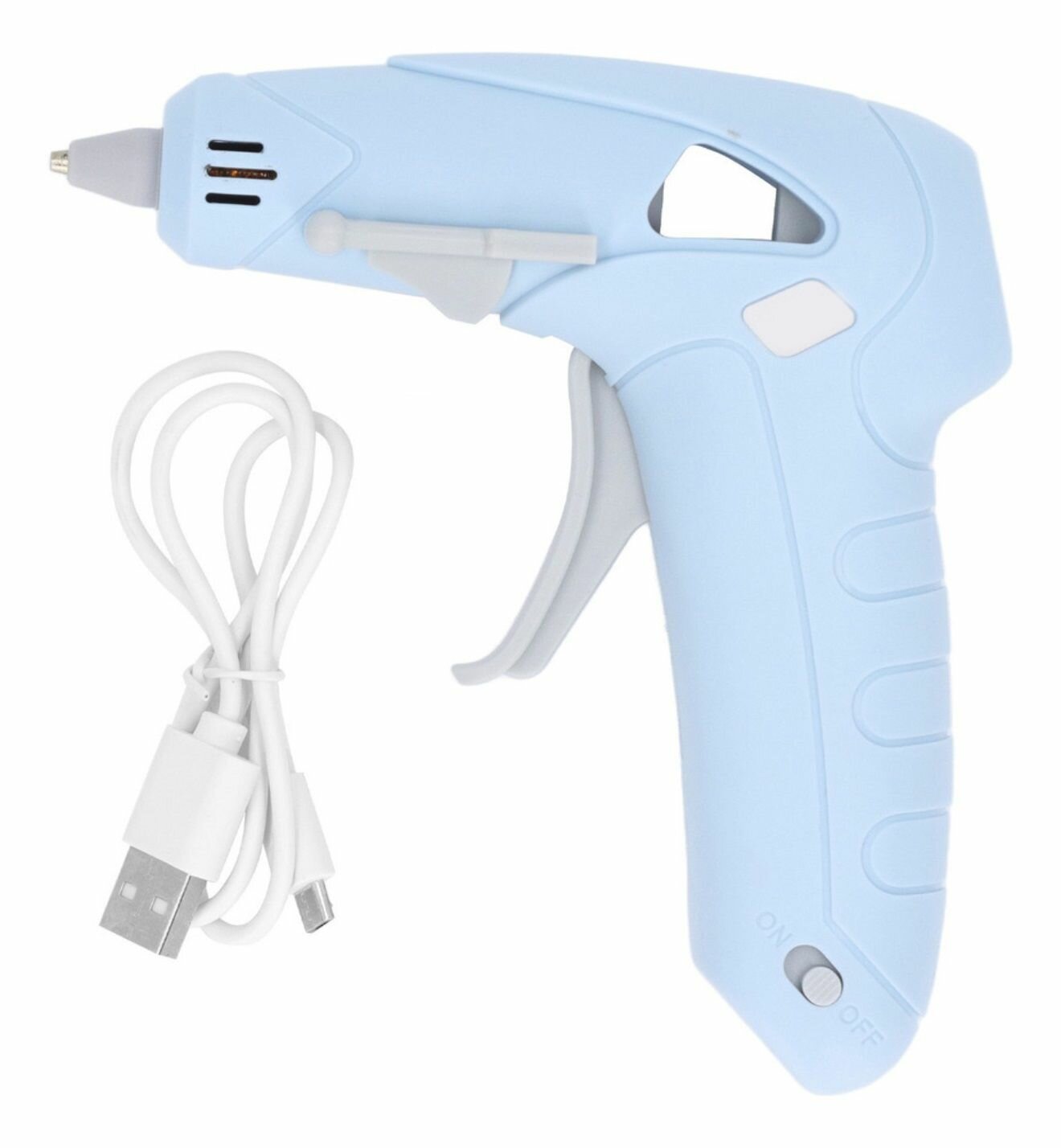 Клеевой пистолет, перезаряжаемый, через USB, пластиковый корпус