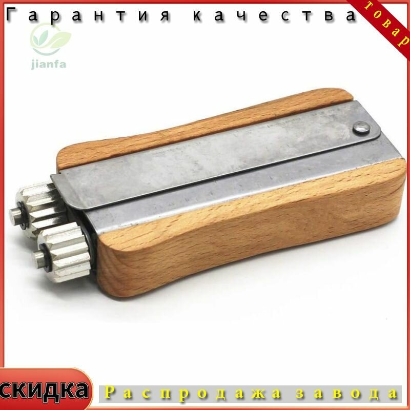 Натяжитель проволоки для рамки улья с деревянной ручкой, ролик для наващивания, натяжки — инструмент для пчеловодства