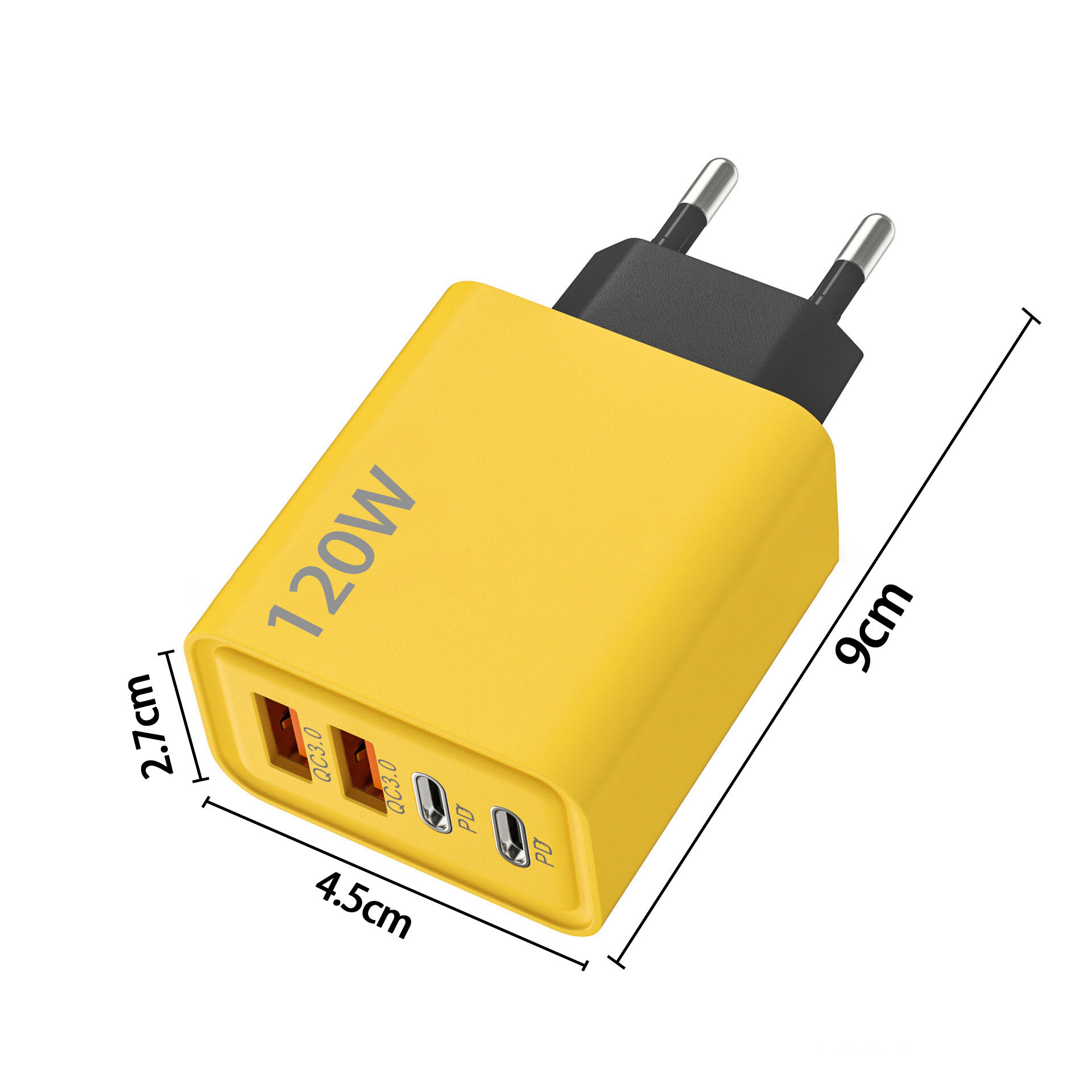 Зарядное устройство 120W Fast Charging Multiport Charger, для ноутбуков и мобильных телефонов