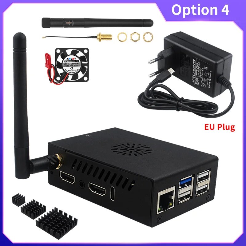 Корпус для Orange Pi 5 Max с вентилятором SHCHV