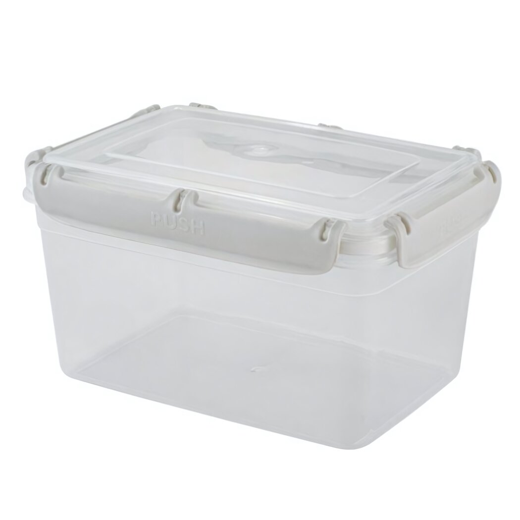 Контейнер BERGEN 1,3л с защелками, пепельный жемчуг, герметичный, для хранения