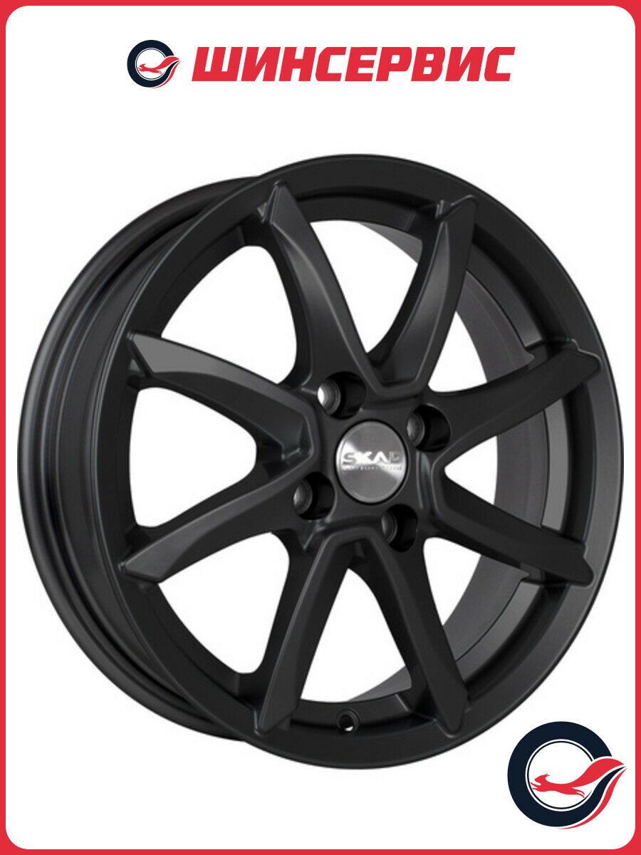 Литой колесный диск Скад Осака R15x6.0J 4x100 ET37 ЦО60.1 для автомобиля