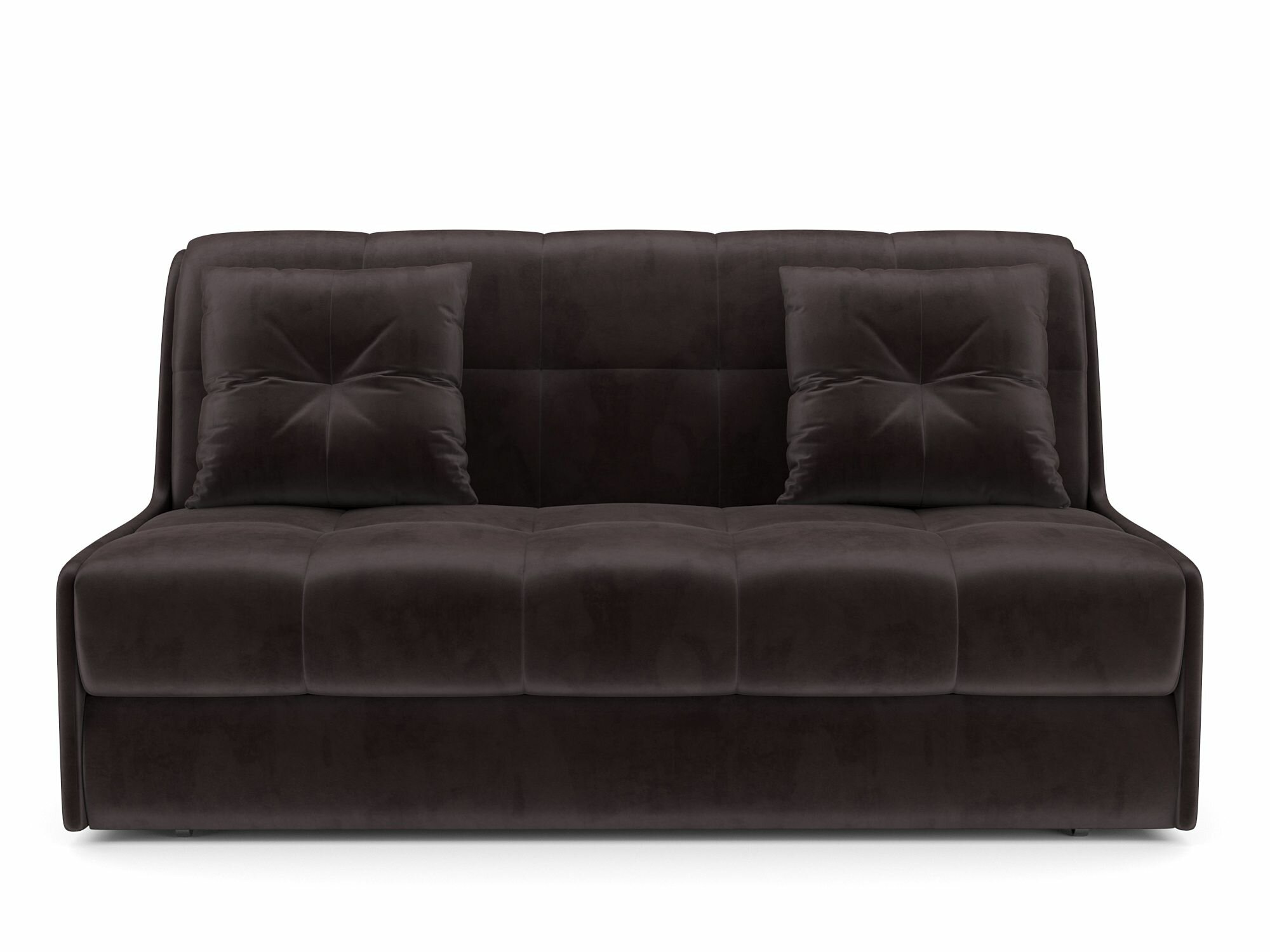 Диван-кровать Барон №2, 151х110х88 см, механизм Аккордеон, прямой диван раскладной маленький, с декоративными подушками