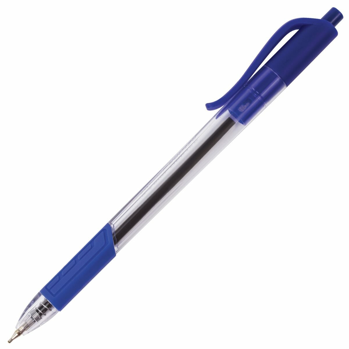 Ручка шариковая автоматическая Brauberg Extra Glide R-Grip (0.35мм, синяя, масляная основа) (OBPR158), 12шт.