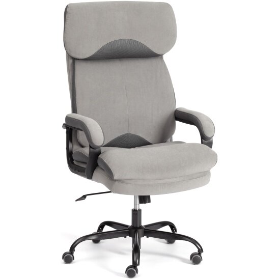 Кресло руководителя Tetchair Duke metal BL велюр, серый