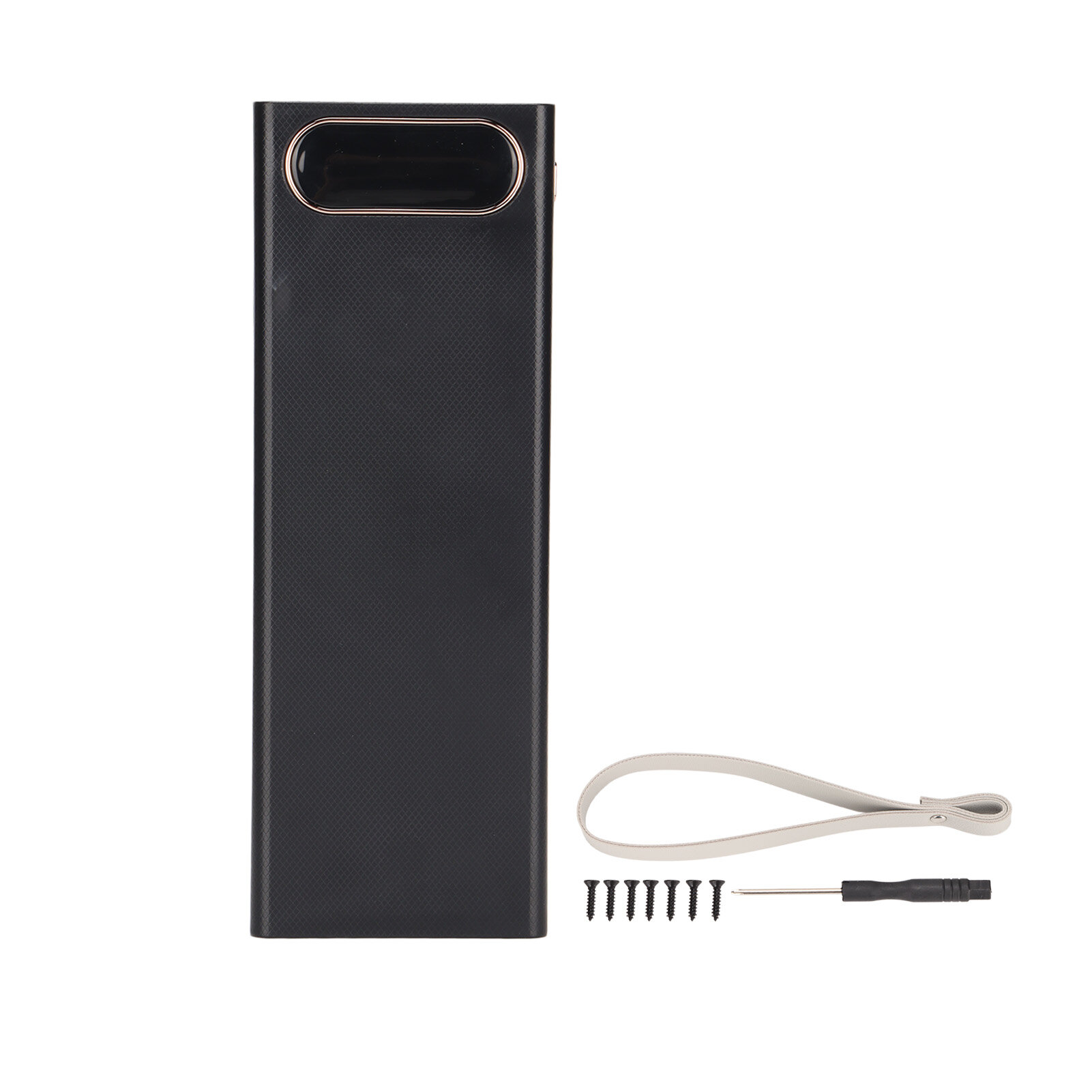 Кейс Power Bank L20 для 20х18650 аккумуляторов (10Вт, с ЖК-дисплеем, черный)