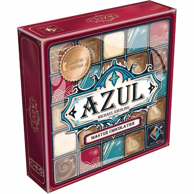 Настольная игра AZUL Master Chocolatier (Азул Шоколатье) для компании, семейная, для двоих, 2022 (8/10*) языконезависимая`
