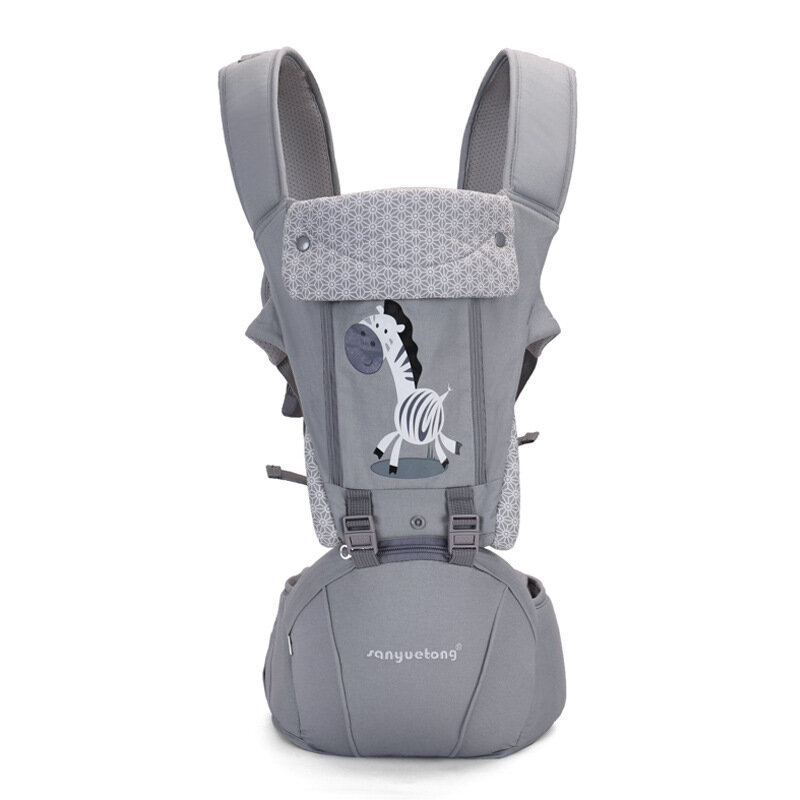 Стульчик-слинг Baby Sling, поясной, серо-зеленый