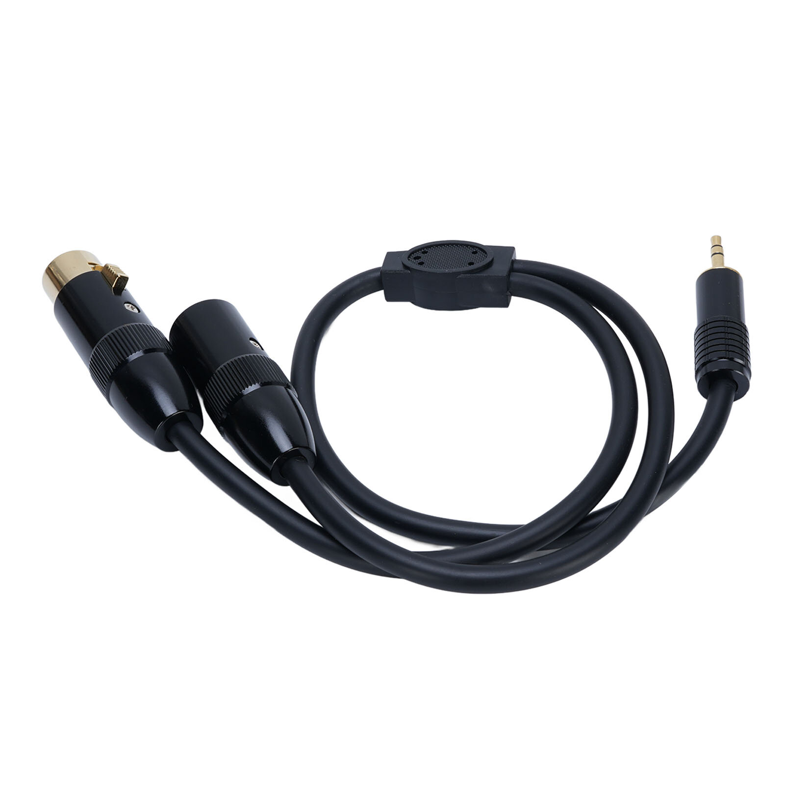 Кабель-сплиттер 3,5 мм - XLR, длина 0,5 м, 3,5-миллиметровый стереоразъем - 3-контактный XLR-разъем «папа» и «мама»