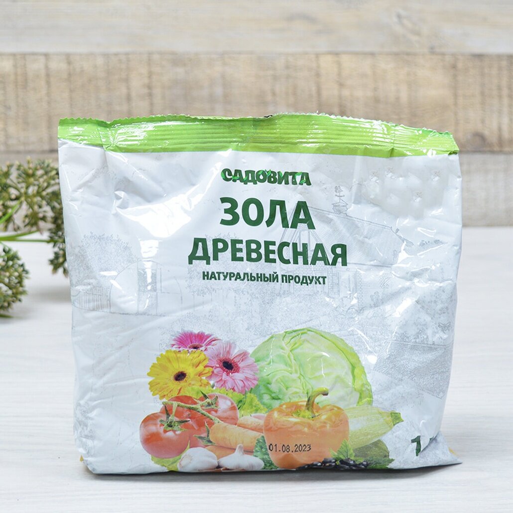 Зола древесная 1л от ATA, натуральное удобрение для растений, известкование почв