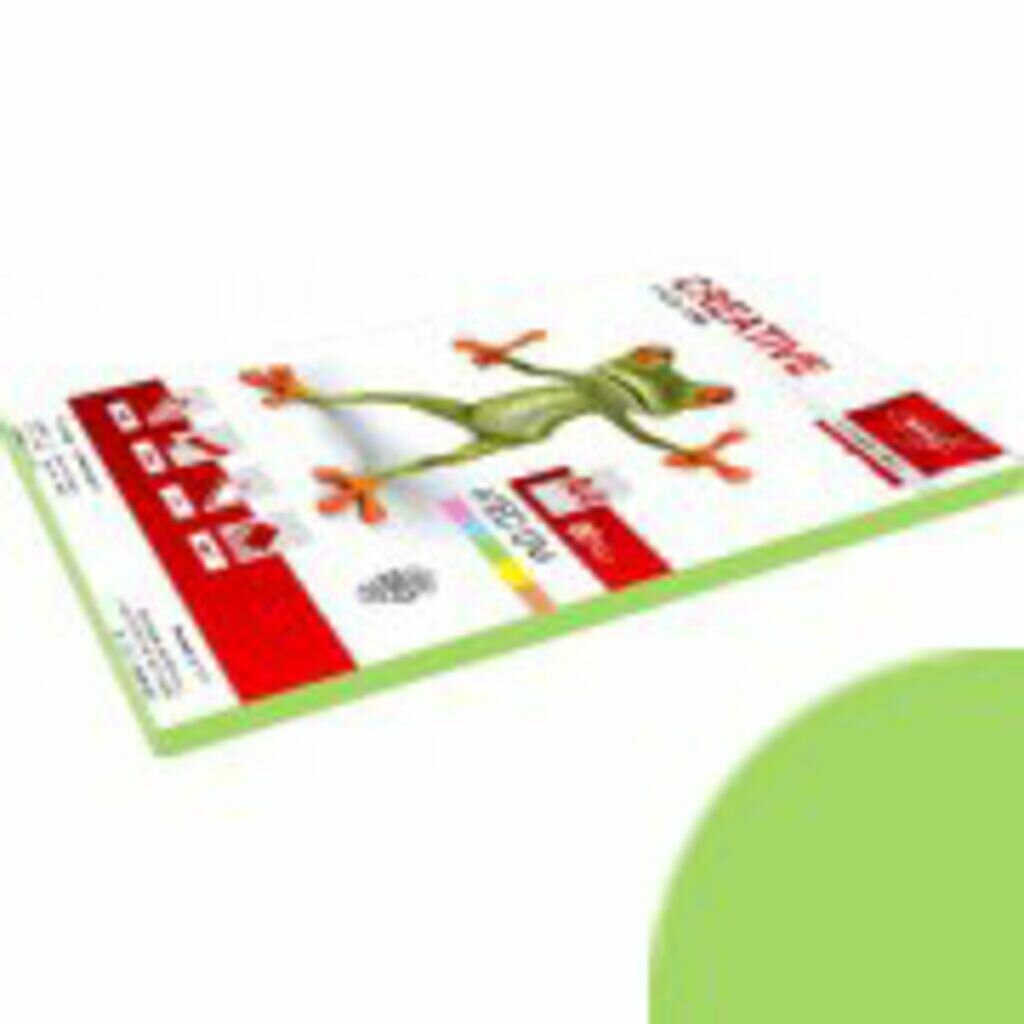 Цветная бумага KRIS "Медиум", зеленая, А4, 100 листов