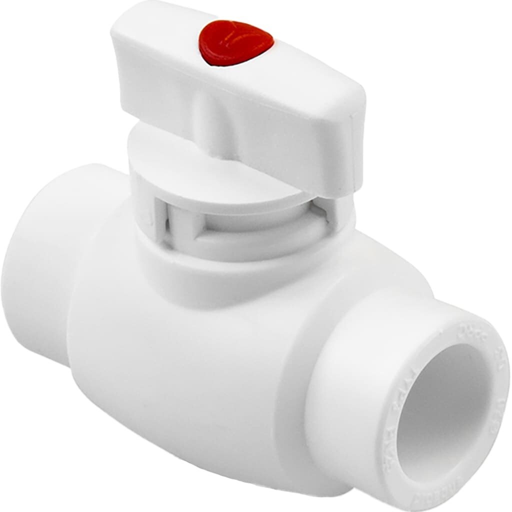 Кран шаровый 20 мм PRO AQUA полипропиленовый PP-R с ручкой-бабочкой Standard