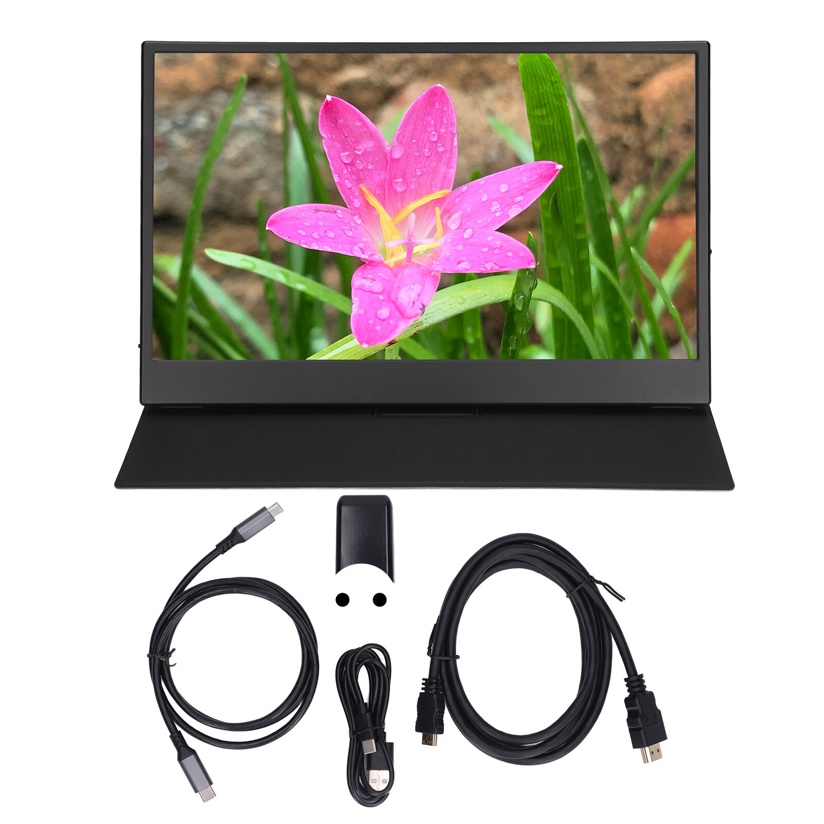 13.3 Inch Monitor Portable 1440P HD IPS Screen Type C External for Phone Laptop PS4 XBOX EU Plug