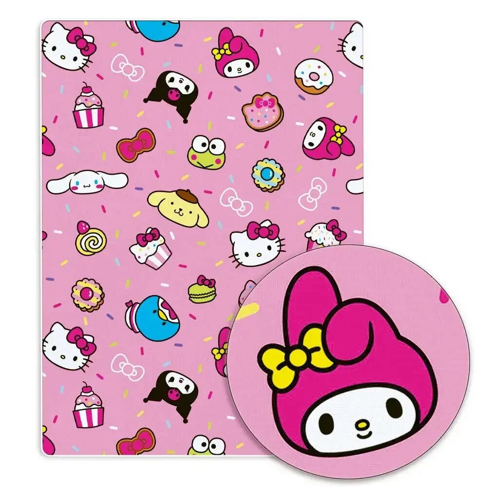MINISO Hello Kitty хлопчатобумажная ткань для рукоделия Polyester cotton, 36730