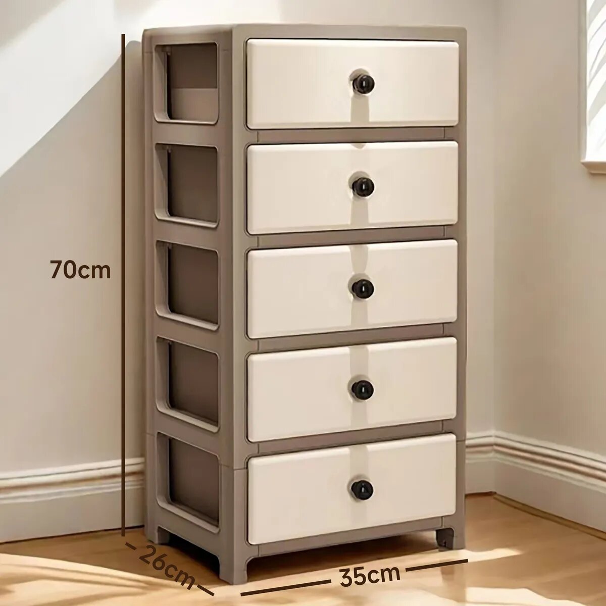 Новейший Комод, 5 ящ, 35х26x70 см