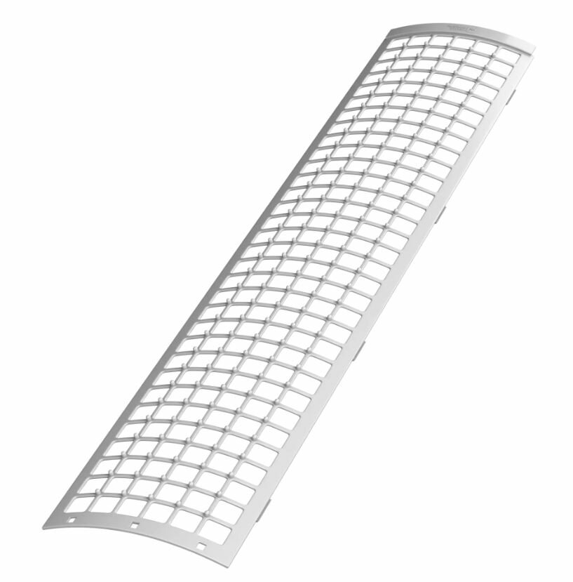 Решетка желоба защитная 0,6м технониколь ПВХ 125/82мм, белый RAL 9016