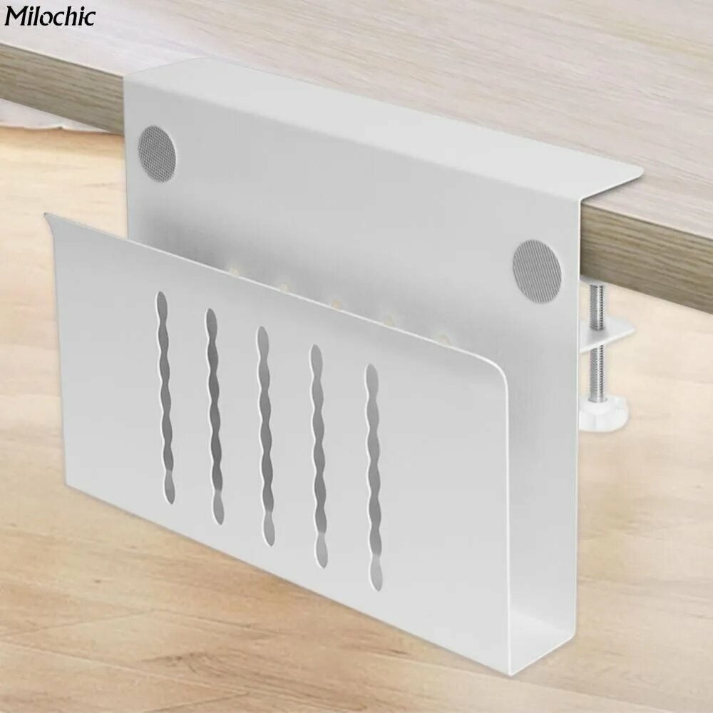 Кронштейн для ноутбука, с держателем для ручки, металлический, белый