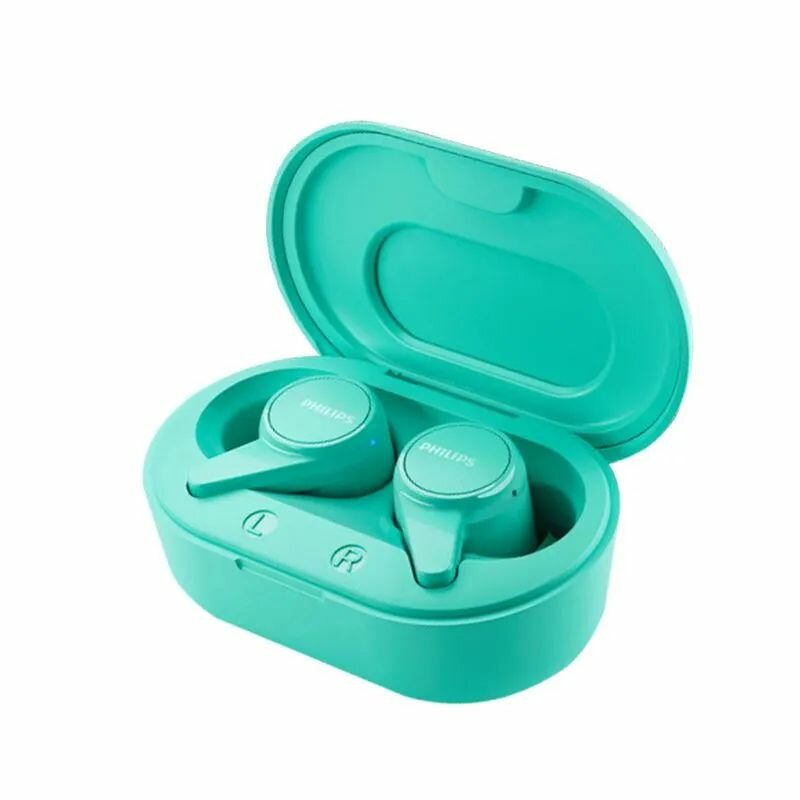 Philips TAT1207 Беспроводные наушники TWS Bluetooth 5.2, 18 часов работы, IPX4, быстрая зарядка, легкий дизайн 3.8 г