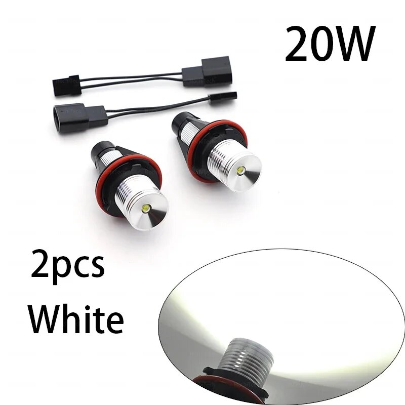 Для BMW E87 E39 M5 E60 E61 E63 E64 M6 E65 E66 E83 X3 E53 X5 2000-2007 Белый Яркий 2 pcs White color