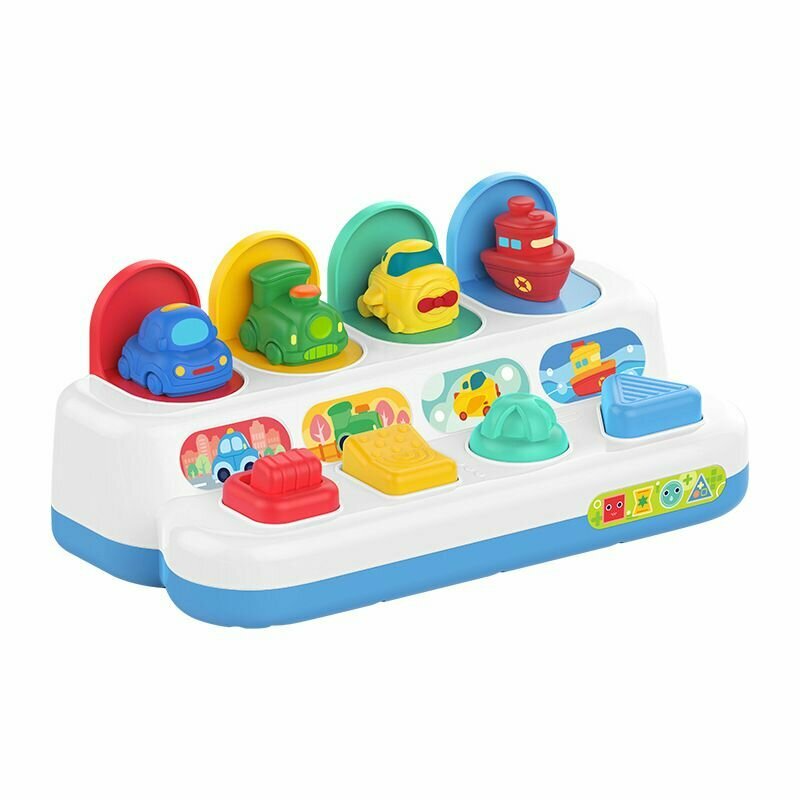 Интерактивная игрушка Pop-Up Pals Baby Toy Обучающая игрушка для новорожденных для сортировки цветов