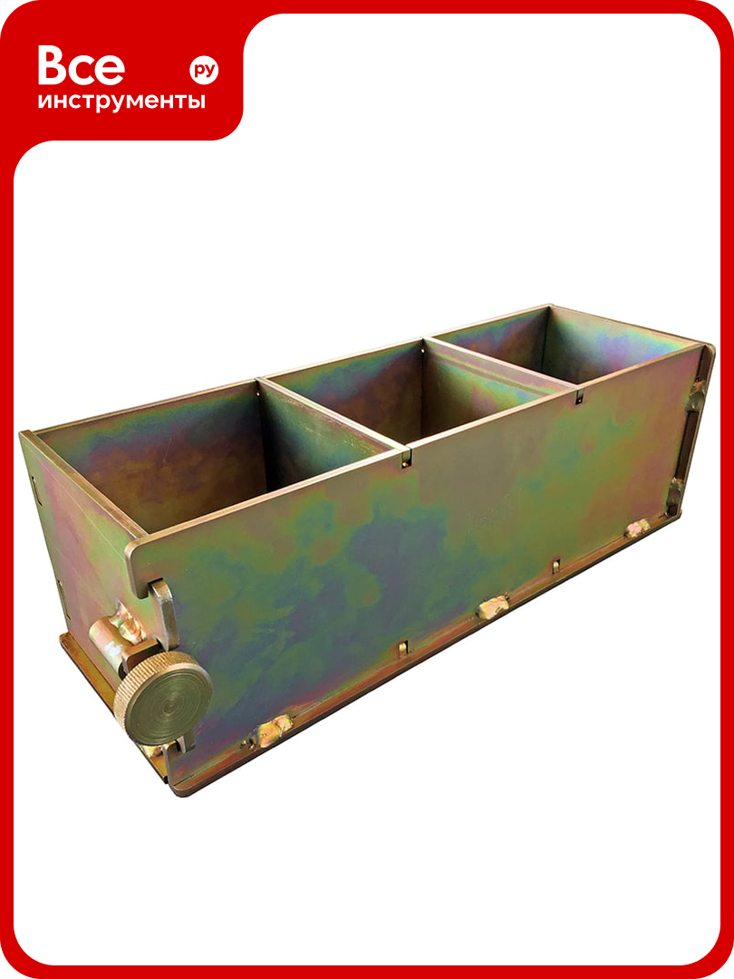 Кубическая форма TeaM 3ФК-100/4, оцинкованная, трехгнездовая 3ФК1004Ц