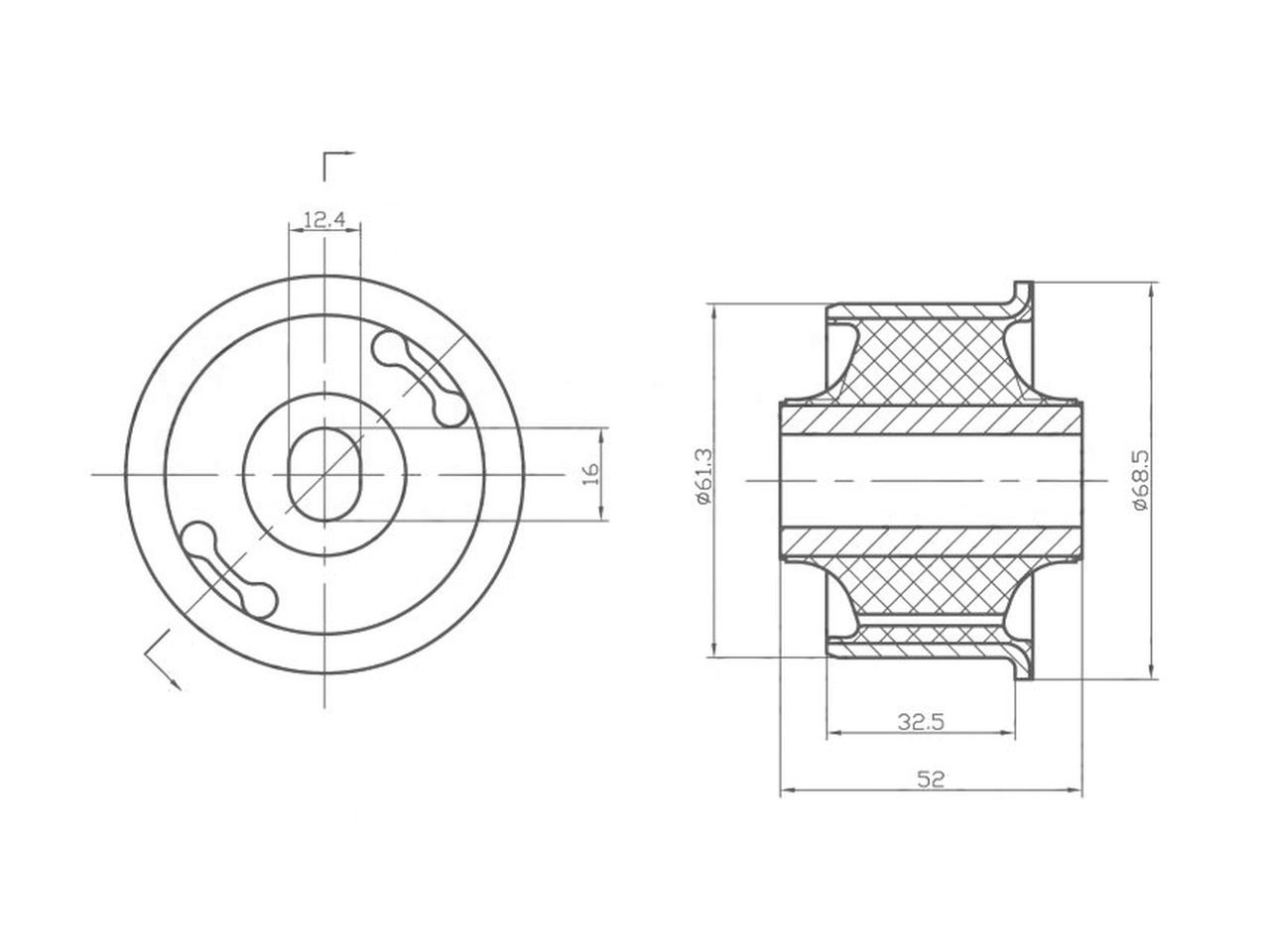UNIO RMP-20473 (1540724 / 1540725 / 1712696) сайлентблок рычага подвески