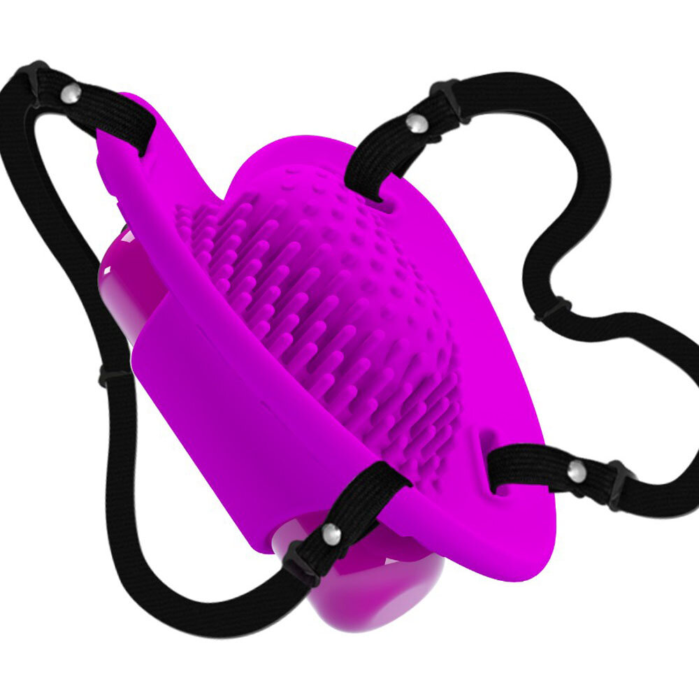 Клиторальный стимулятор «HeartBeat» на ремешках с вибропулей