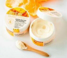 Крем-масло Белотелов "Янтарное", для лица, декольте, шеи, 100мл