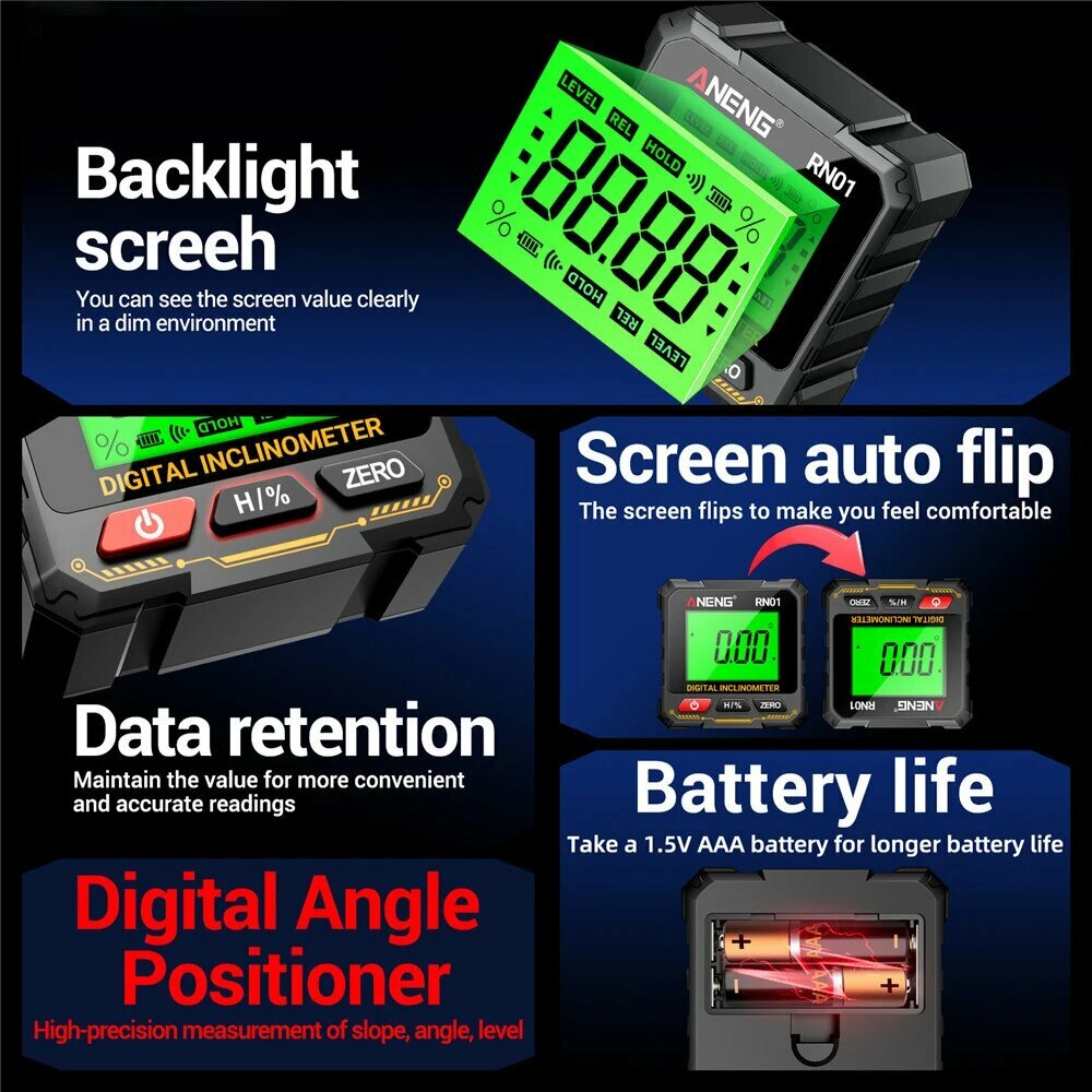 ANENG Magnetic Digital Angle Finder — фото 1