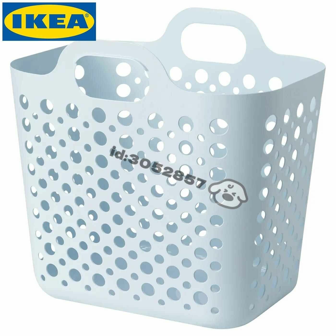 Корзина для белья IKEA "SLIBB" 305.677.65, гибкая, синяя, 24л