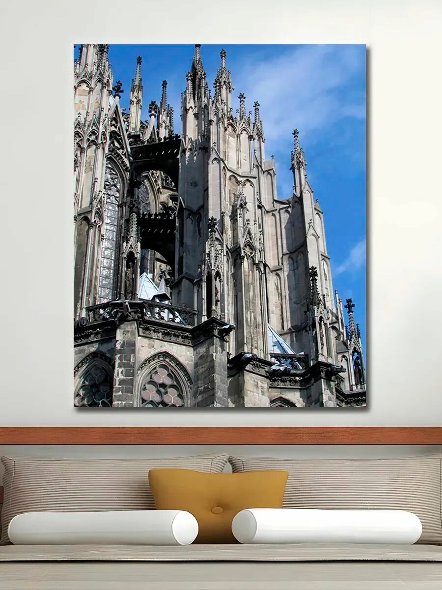 Картина "Кёльнский собор", для интерьера 30х40см 1шт.